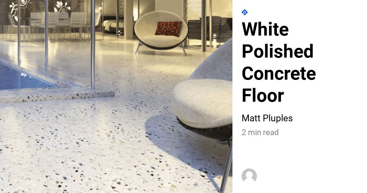 Stylish White Polished Concrete Floors by My Floor