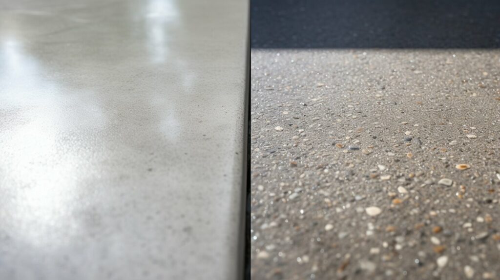 Honed vs Polished Concrete: Key Distinctions Unveiled